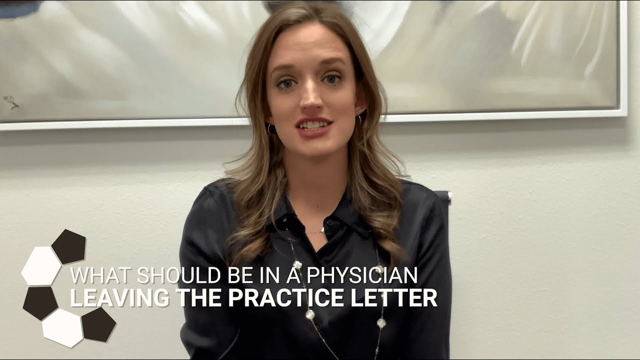 What Should be in a Physician Leaving the Practice Letter | Chelle Law ...