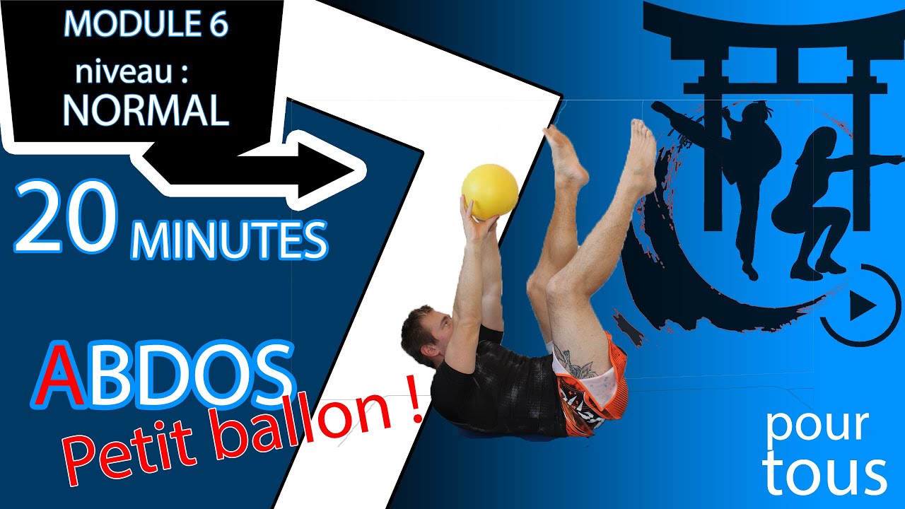 Module n°6 : Abdo avec ballon paille ! Affiné sa taille en 20 minutes ...