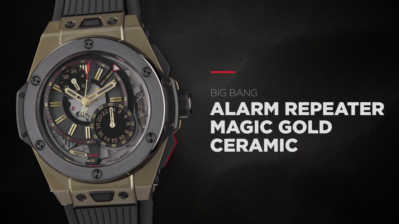 HUBLOT BIG BANG ALARM REPEATER MAGIC GOLD CERAMIC - YouTube
