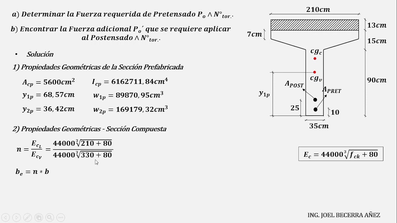 H°P° Ejercicio 6 Diseño de Vigas Compuestas - YouTube