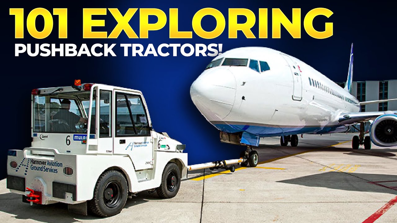 The Insane Power Of Pushback Tugs To Move Giant Airplanes - YouTube