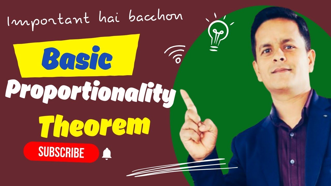 Basic proportionality theorem proof|most important| Thales theorem ...