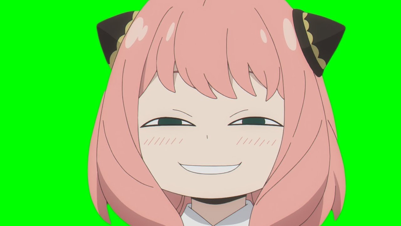 Smug Anya Green Screen - YouTube