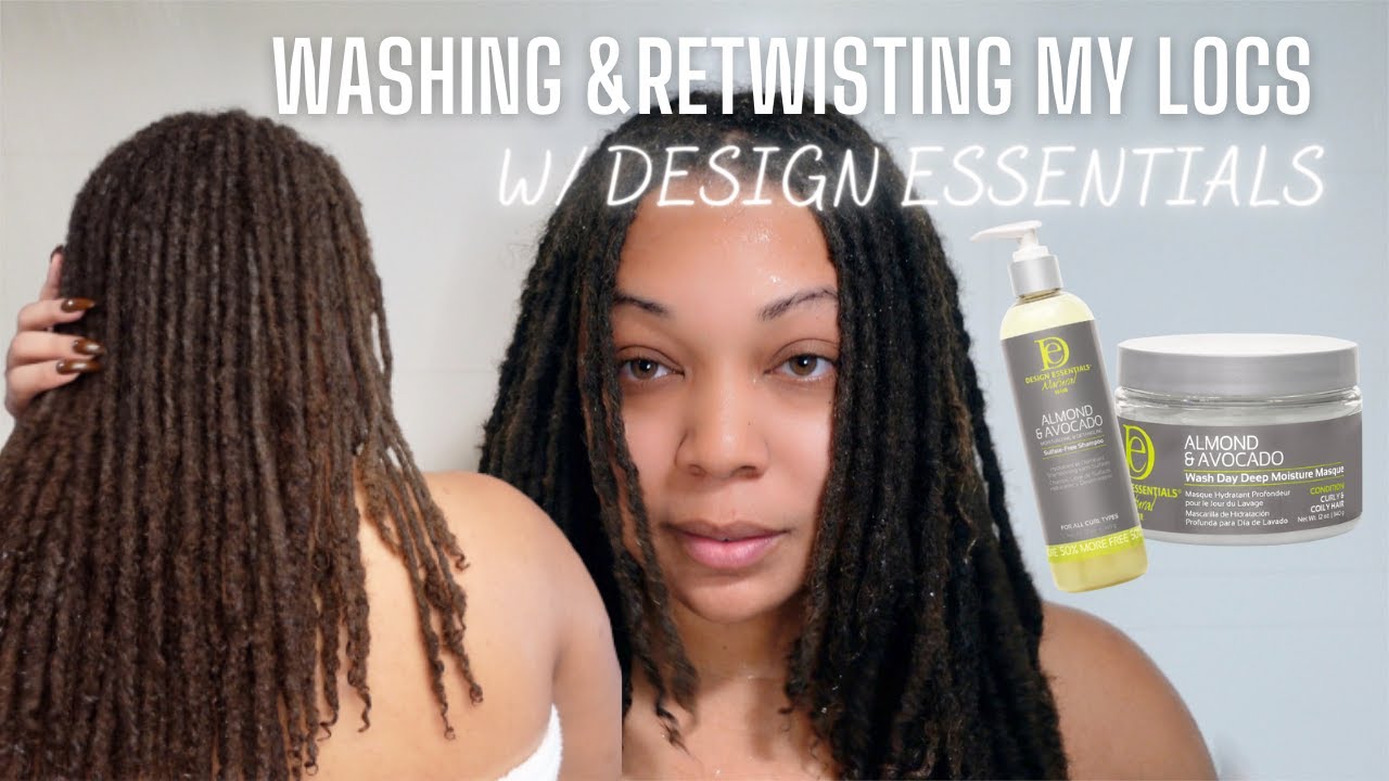 Washing & Retwisting My Locs - YouTube