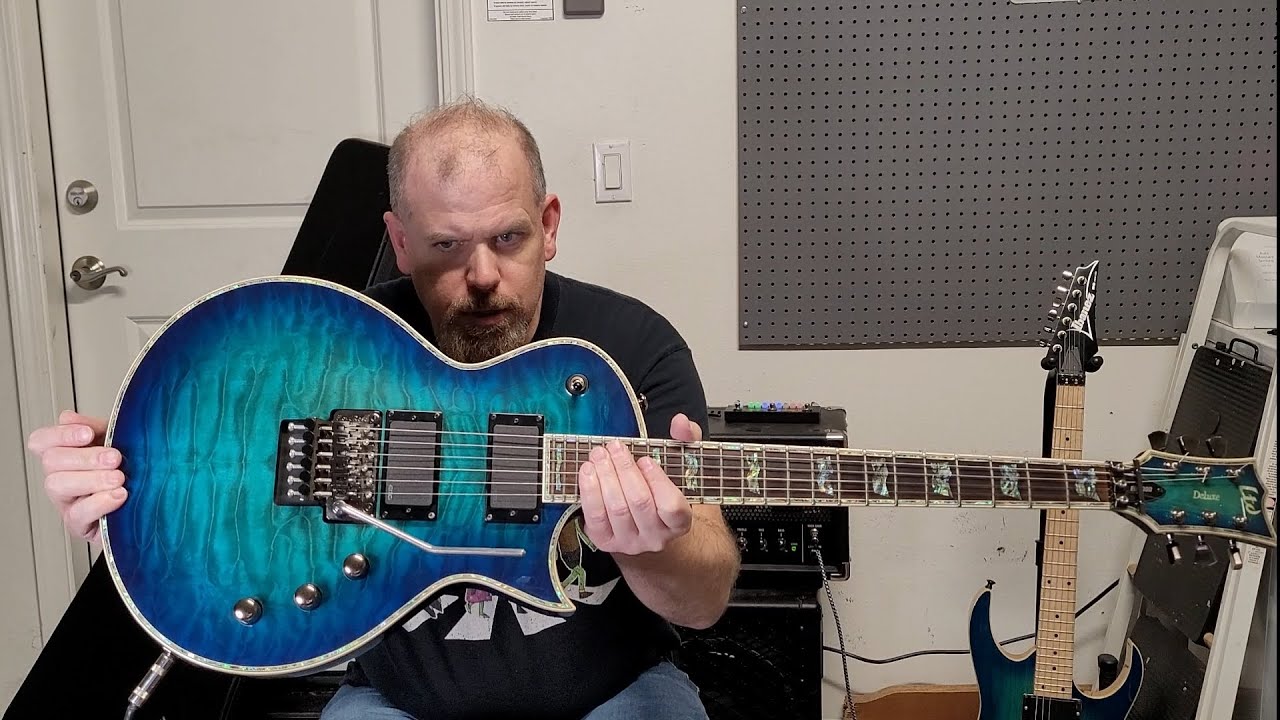 ESP LTD EC-1000 Floyd Rose Quilt Maple Violet Shadow. Personal ...