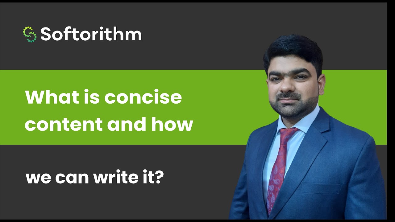 What is concise content and how we can write it? - YouTube
