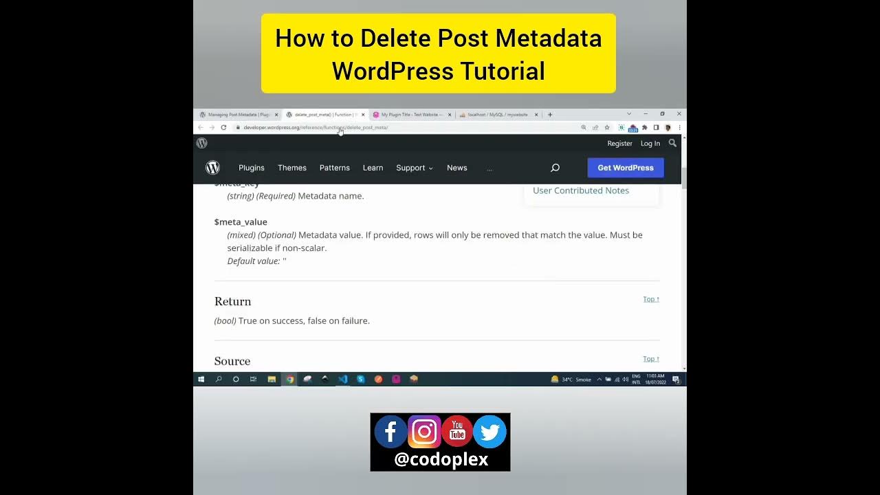 How to Delete Post Metadata Programmatically - WordPress Tutorial - YouTube