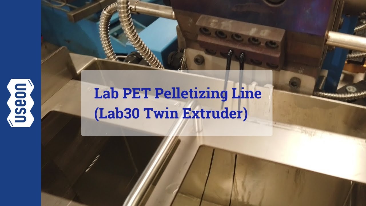 Lab PET Pelletizing Line (Lab30 Twin Extruder) - USEON - YouTube