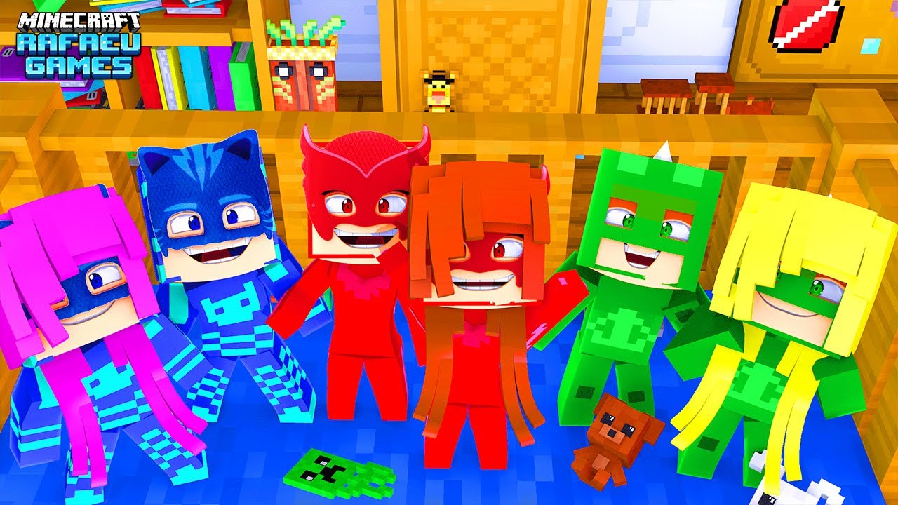 Os PJ Masks tem IRMÃOS no Minecraft - YouTube