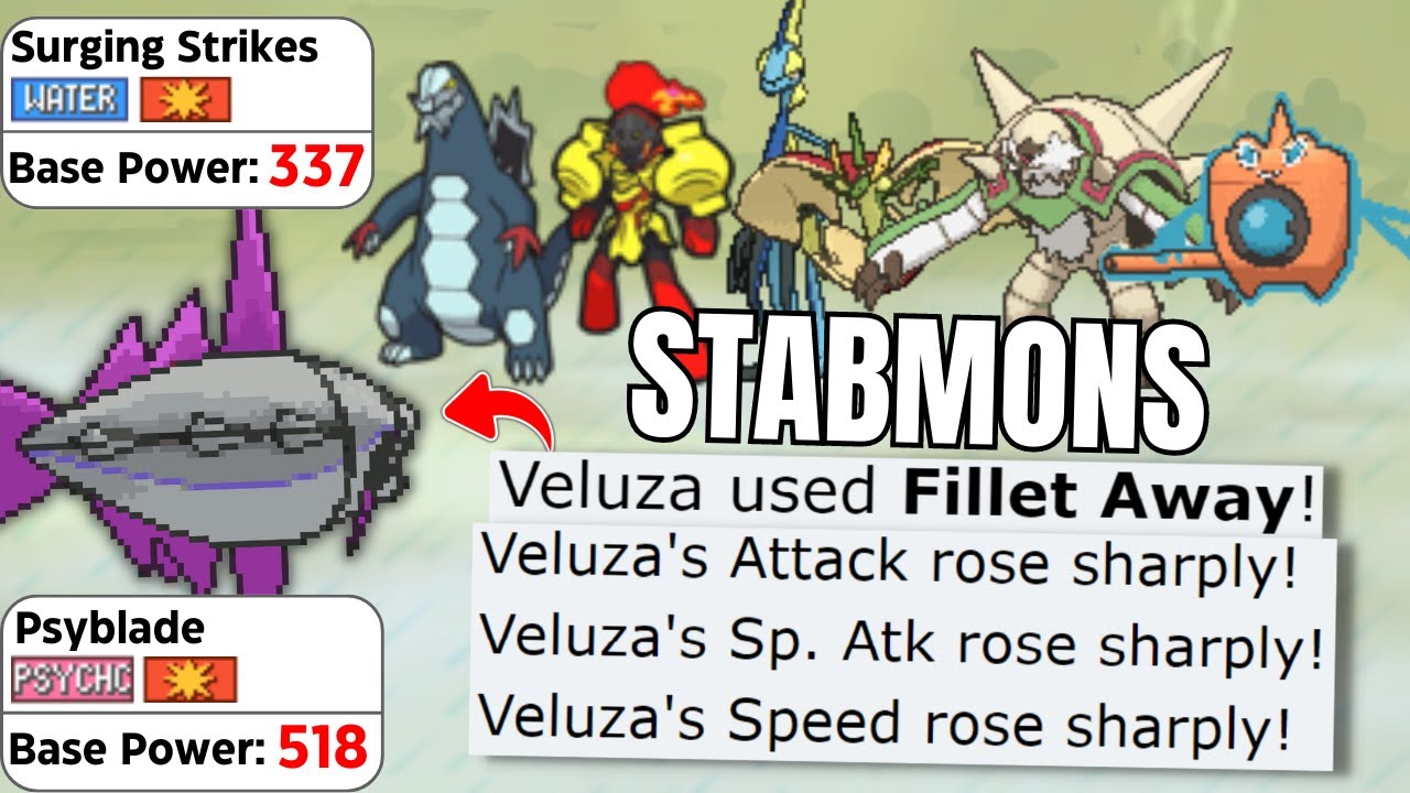 SHARPNESS VELUZA SWEEPS IN STABMONS | POKEMON SHOWDOWN - YouTube