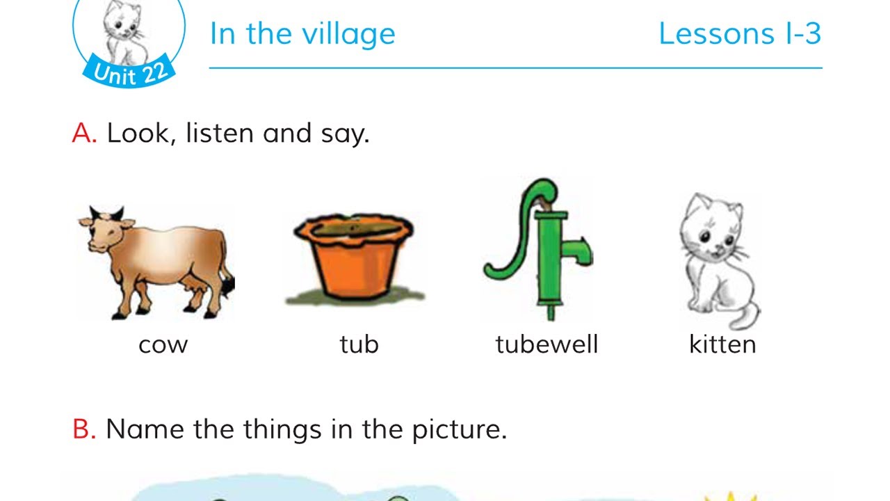Class 1 English | Unit 22 | In the village - YouTube