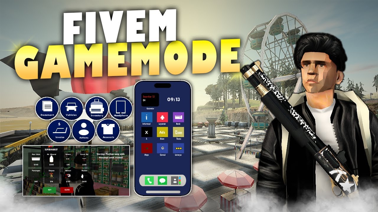 TERBARU REVIEW DAN SHARE GAMEMODE FITUR FIVEM NUSA!! - GAMEMODE GTA ...