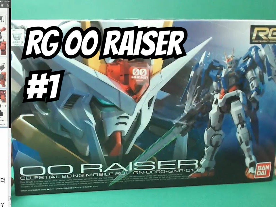 RG 더블오 라이져] 1편 - 박스 리뷰 및 개봉기 (RG 00 RAISER, DOUBLE O RAISER) - YouTube