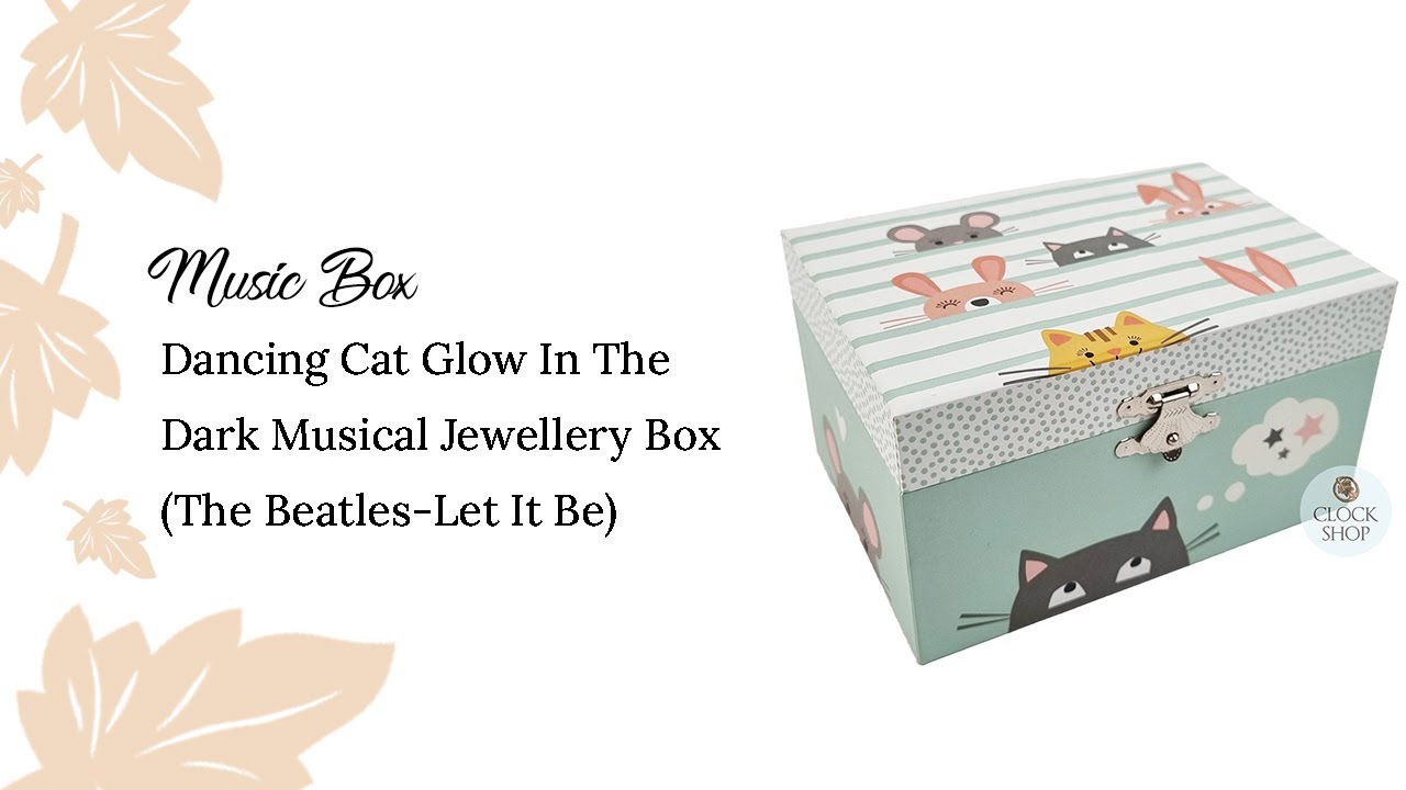 Dancing Cat Glow In The Dark Musical Jewellery Box (The Beatles-Let It ...