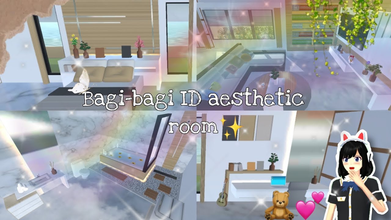 ~bagi-bagi ID aesthetic room sakura school simulator🦋☁️ - YouTube