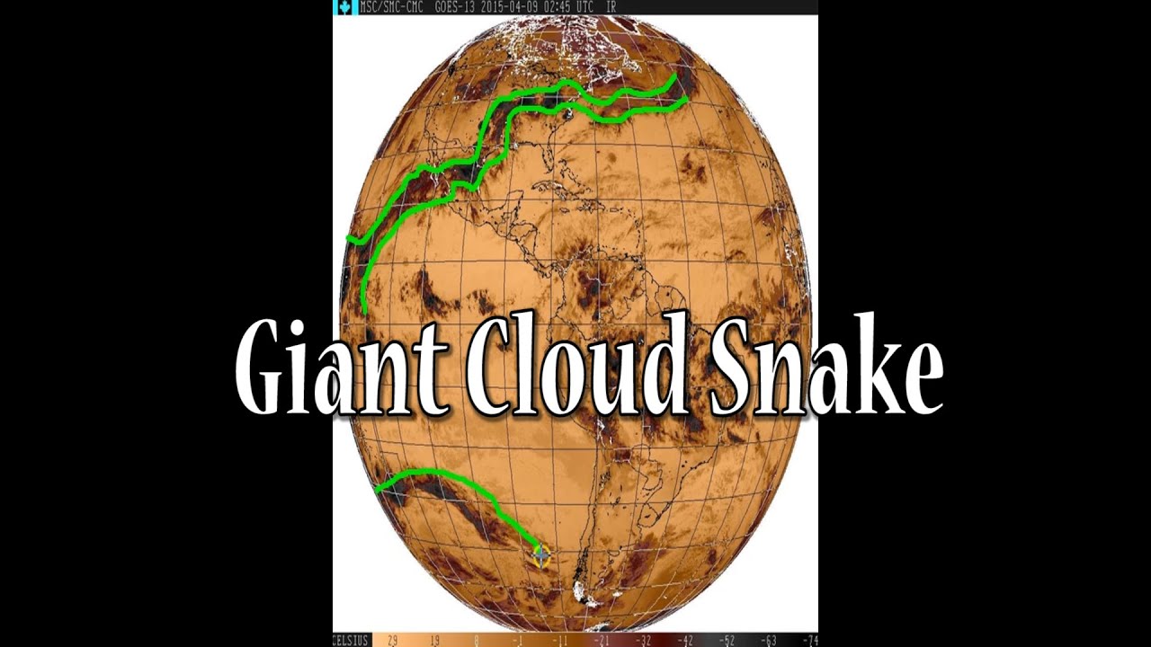 Giant Cloud Snake over Earth - YouTube