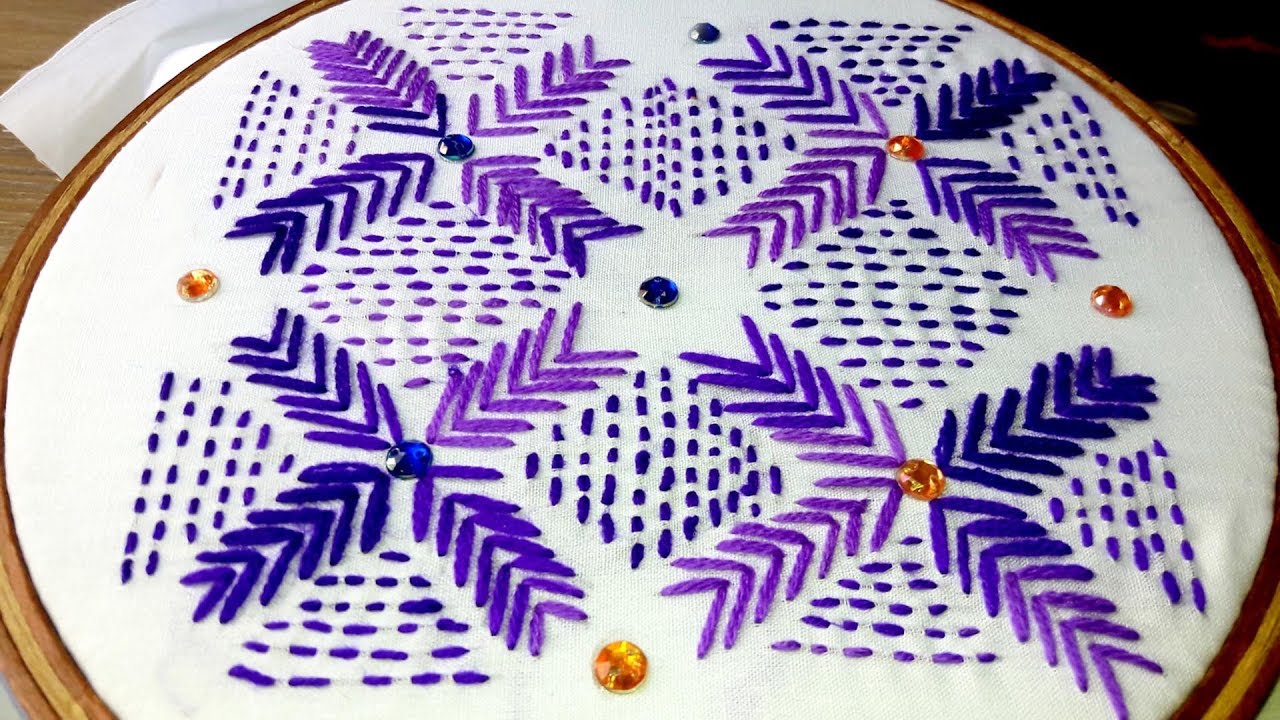 Nakshi katha design tutorial step by step for beginners. - YouTube