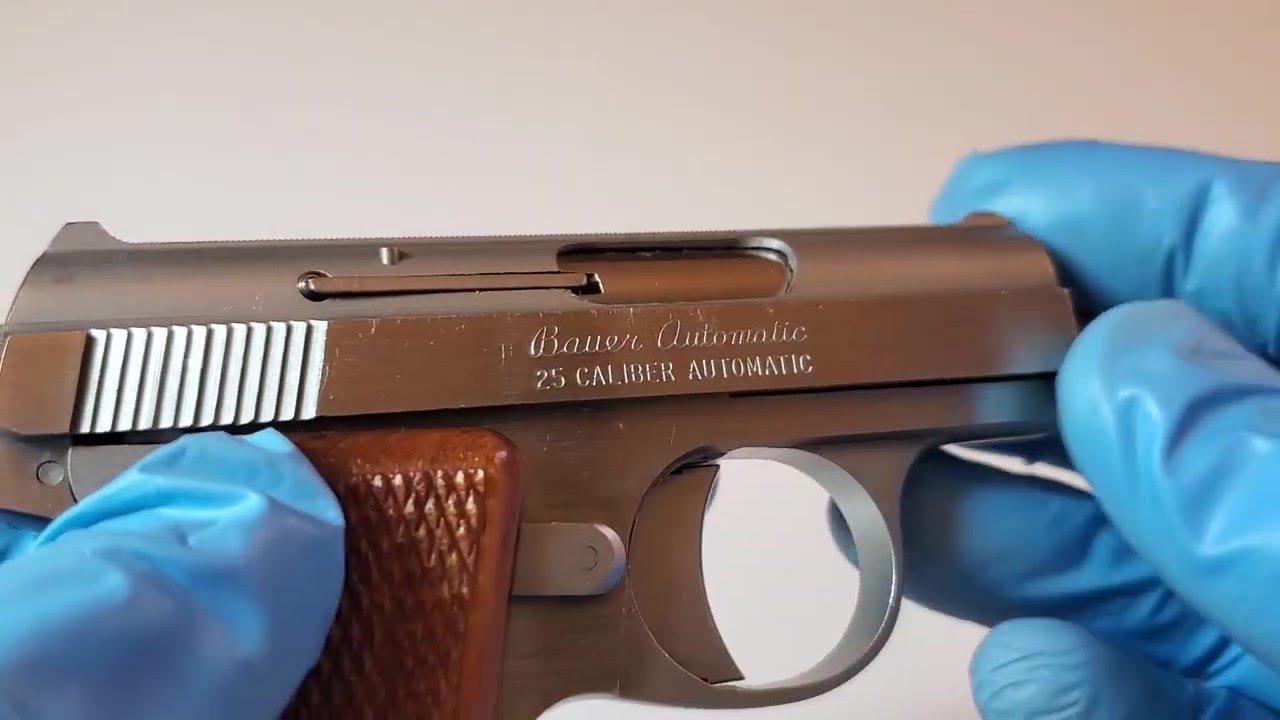 Bauer Automatic Stainless Steel .25 ACP - YouTube