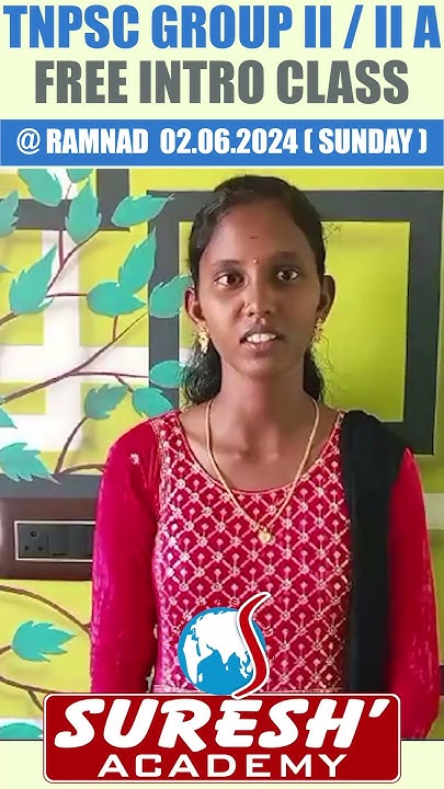 TNPSC GROUP-II / IIA | FREE INTRO CLASS - 02.06.2024 | @ RAMNAD | Suresh IAS Academy - YouTube