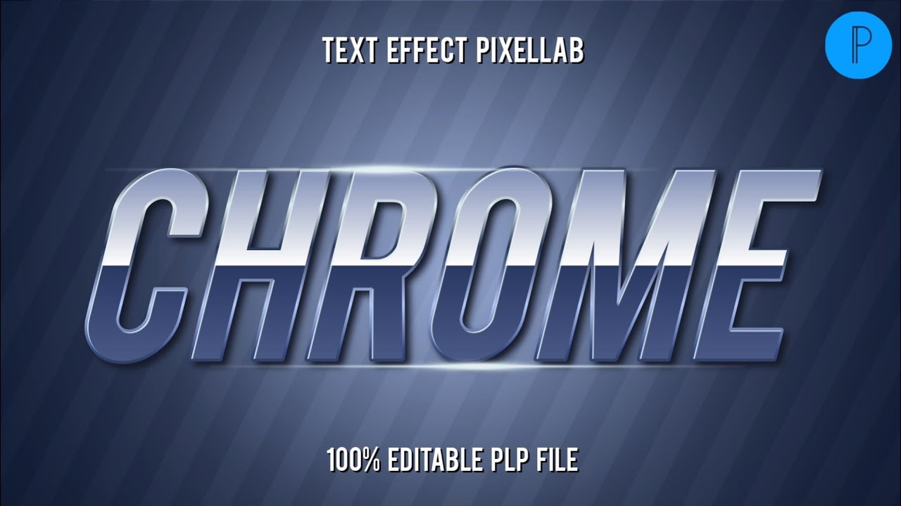 💯% EDITABLE! Chrome Text Effect in PixelLab | ( + Free PLP File ) - YouTube