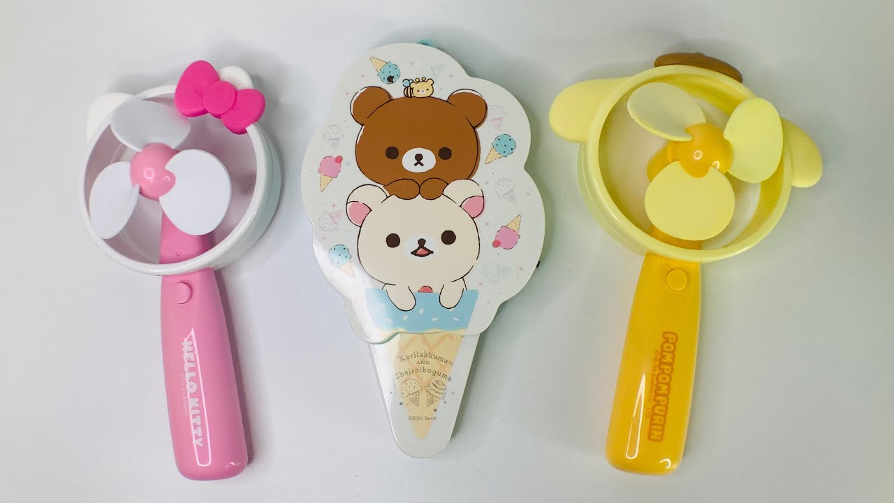Fan Unboxing 】Fans with popular characters such as Hello Kitty and ...