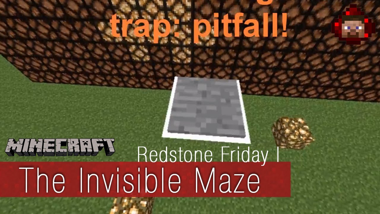 Redstone Friday I - The Invisible Maze - YouTube