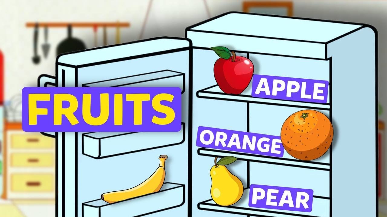 FRUITS for Kids: Vocabulary for beginners | Learning English Words for ...
