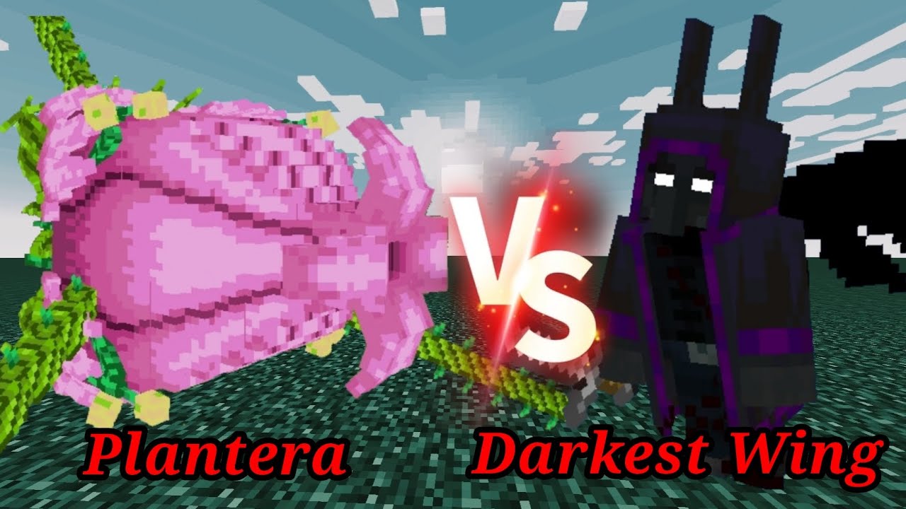 Plantera VS Darknest Wing | Minecraft Mob Battle | - YouTube