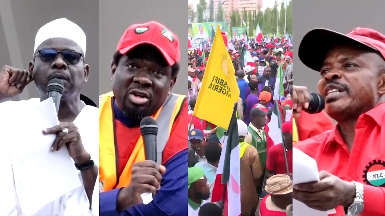 NLC, TUC SPEAKS ON REASONS FOR PROTEST - YouTube