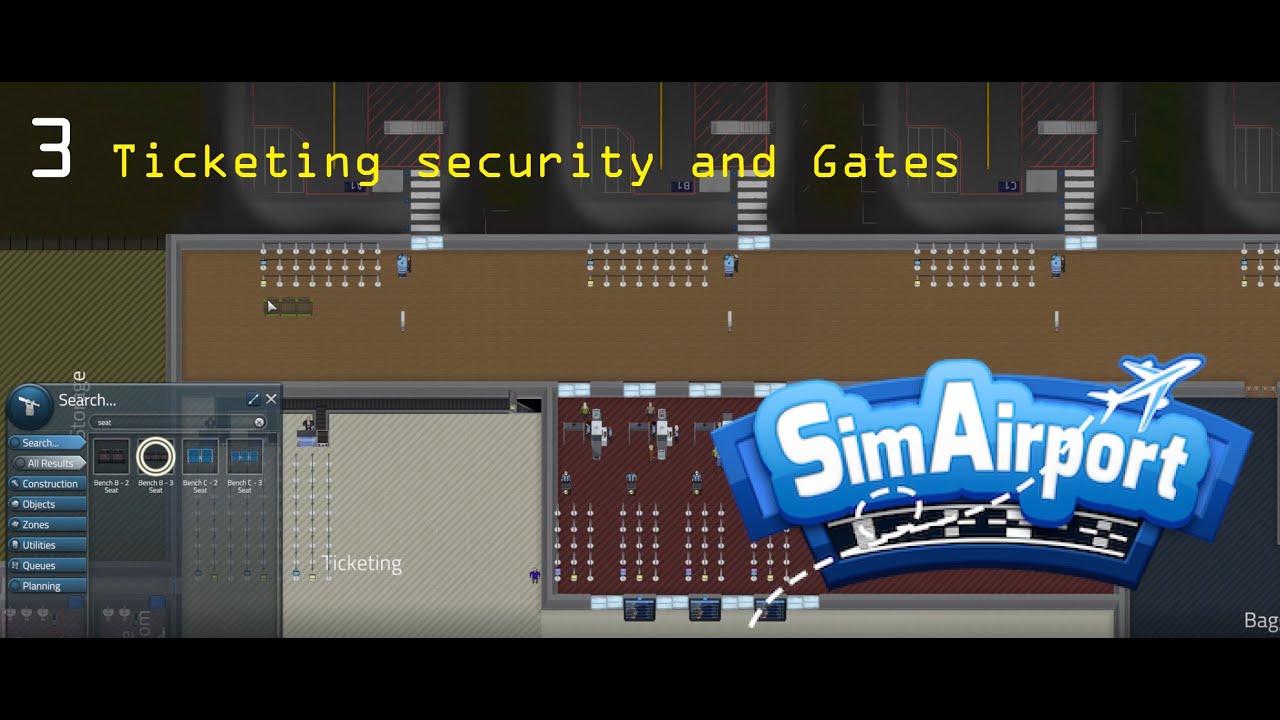 Let's Sim Airport again E3 (Zoning our staff in) - YouTube