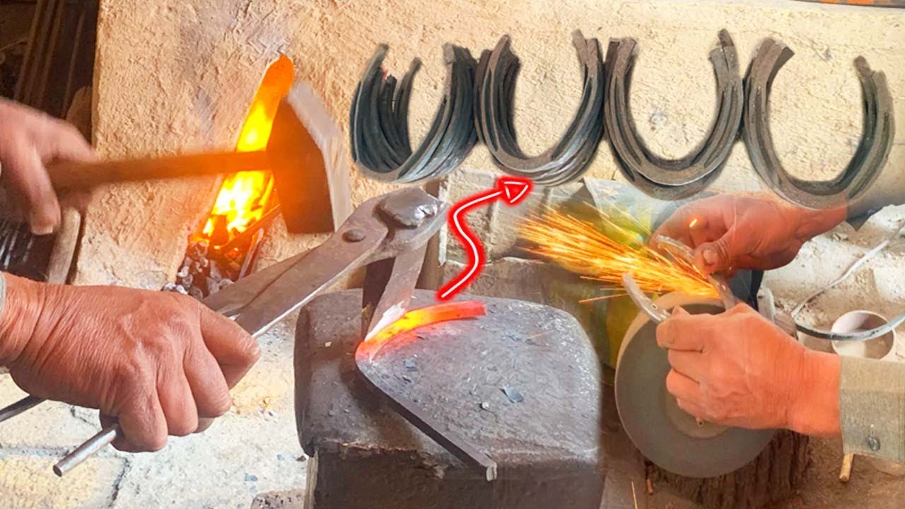 A Telented Old Mane Are Making Horse Hooves | How To Making Horse Hoof ...