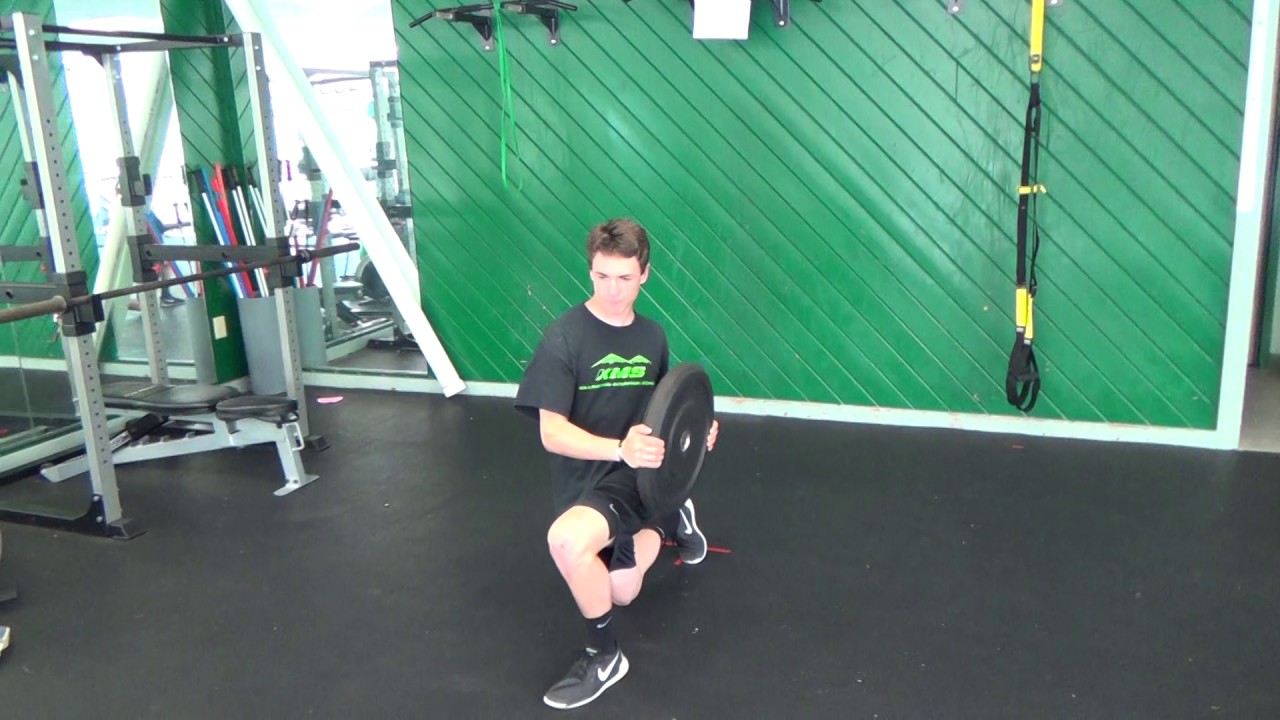 Lunge with Plate Rotation - YouTube