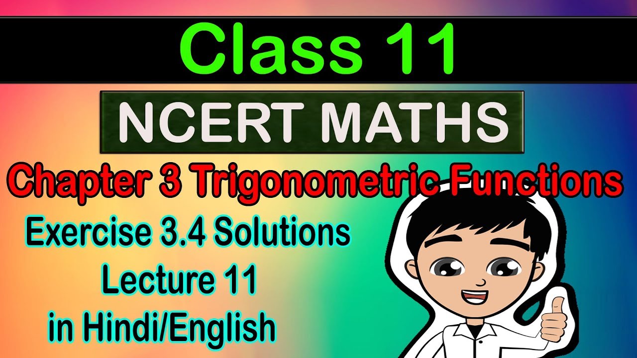 Class 11 NCERT maths chapter 3 Exercise 3.4 solution part B || Class 11 ...