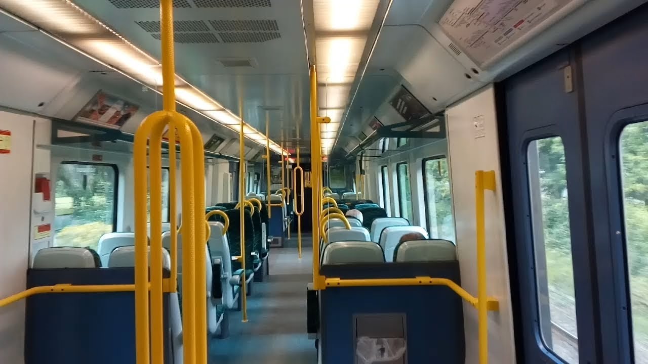 On Board an IE 29000 Class Commuter Train - Killiney Station, Dublin ...