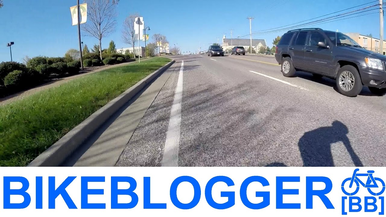 Edge Of The Road Gutter Cycling Commute Bike Blogger - YouTube