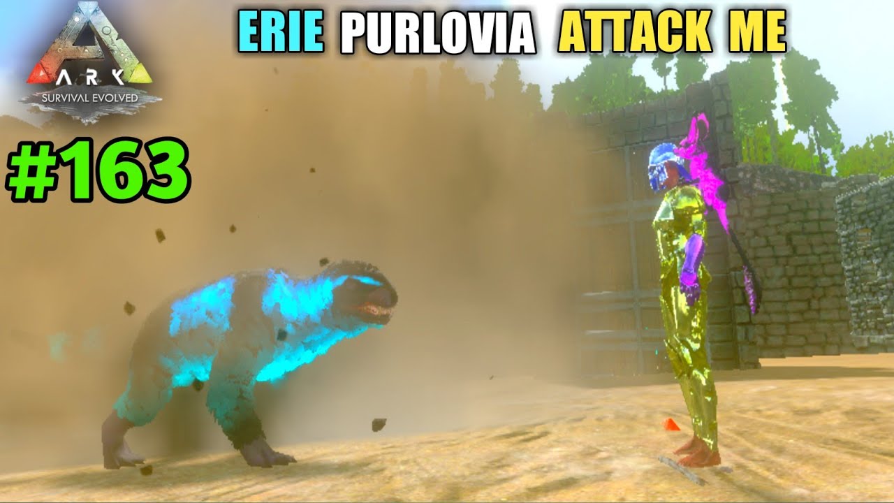 TAME AN ERIE PURLOVIA MOSCHOPS || ARK: SURVIVAL EVOLVED GAMEPLAY #163 ...