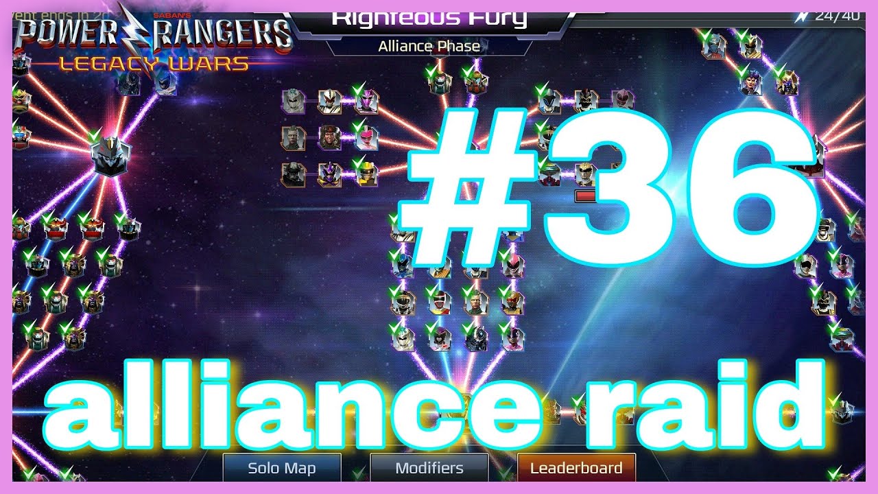 Alliance raid gameplay #36 ~ power ⚡ ranger legacy wars | The sanjay ...