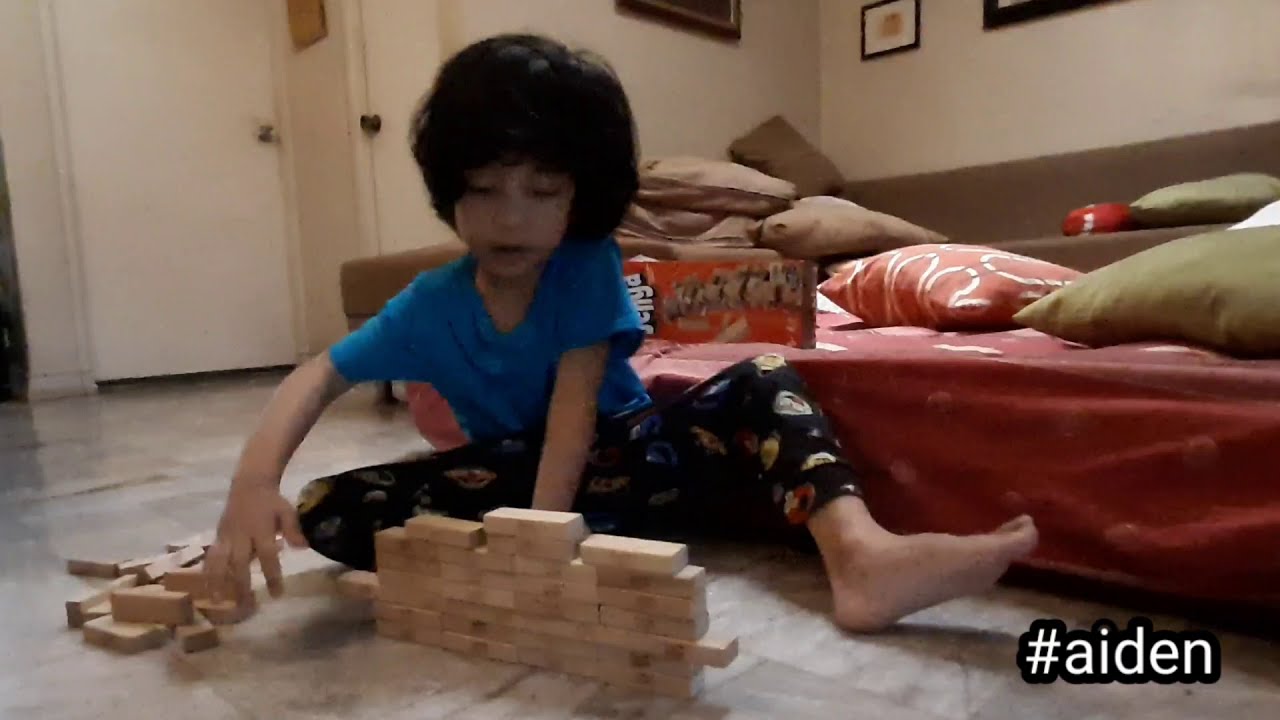 Titanic Ship Using Jenga Blocks By Aiden - YouTube