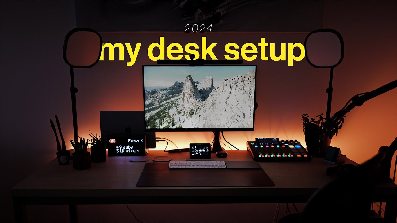 My Content Creation Desk Setup as an Entrepreneur in 2024 - YouTube