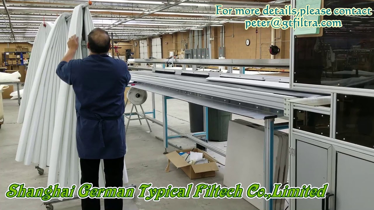 Automatic Filter Bag Welding & Sewing Production Line in USA - YouTube