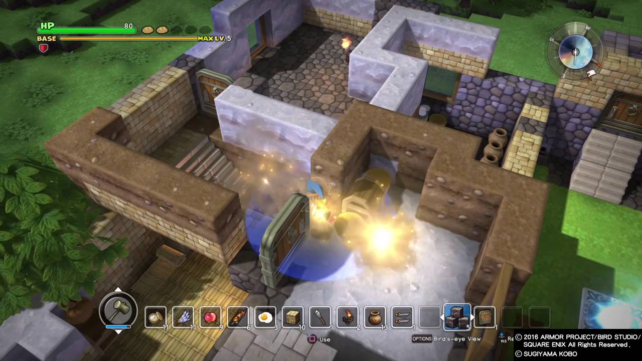 DRAGON QUEST BUILDERS Cantlin: Building the Armory Room/Building Up ...