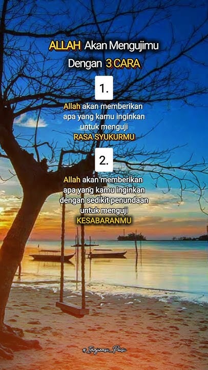 3 cara allah menguji hamba nya. - YouTube