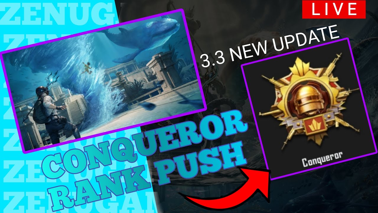 CONQUEROR RANK PUSH (Day-04) | BGMI LIVE STREAM - YouTube