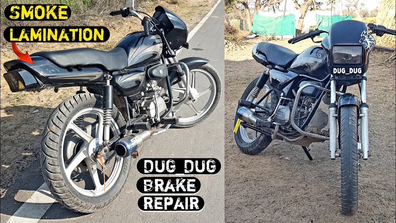 Splendor Smoke Wrap Modified📈 || Splendor Stunts || Splendor Rear Brake ...