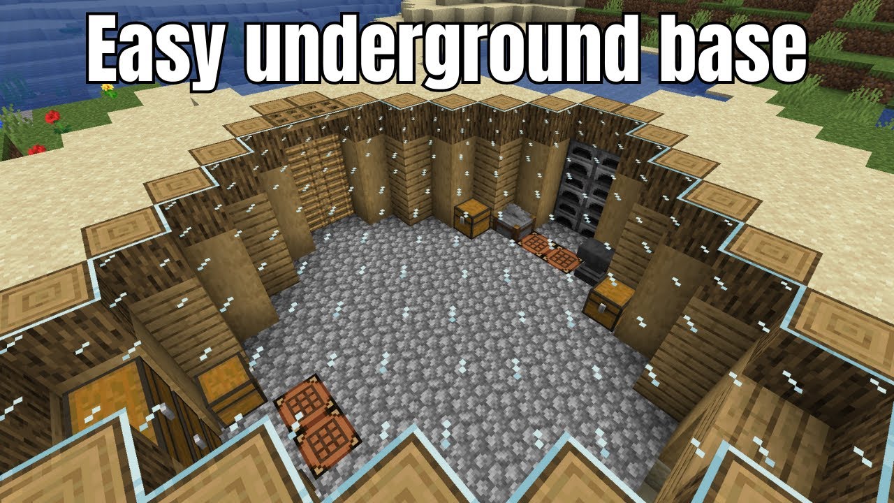 Underground Base tutorial! [Easy building tutorial 2023] - YouTube