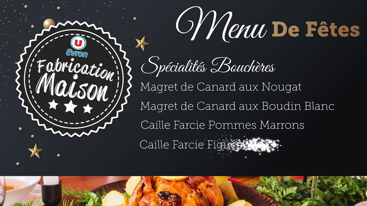 Menu de Fêtes Boucherie - YouTube