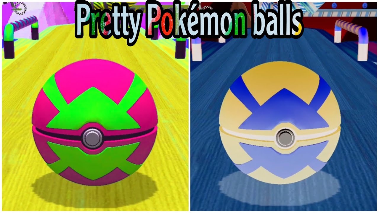 Pretty 3 Pokémon balls in sky rolling ball game - gameplay levels 757 ...
