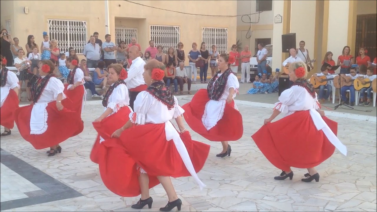 Spanish Folklore Dancing Fiesta´s San Roque Arboleas Fiesta 2017 - YouTube