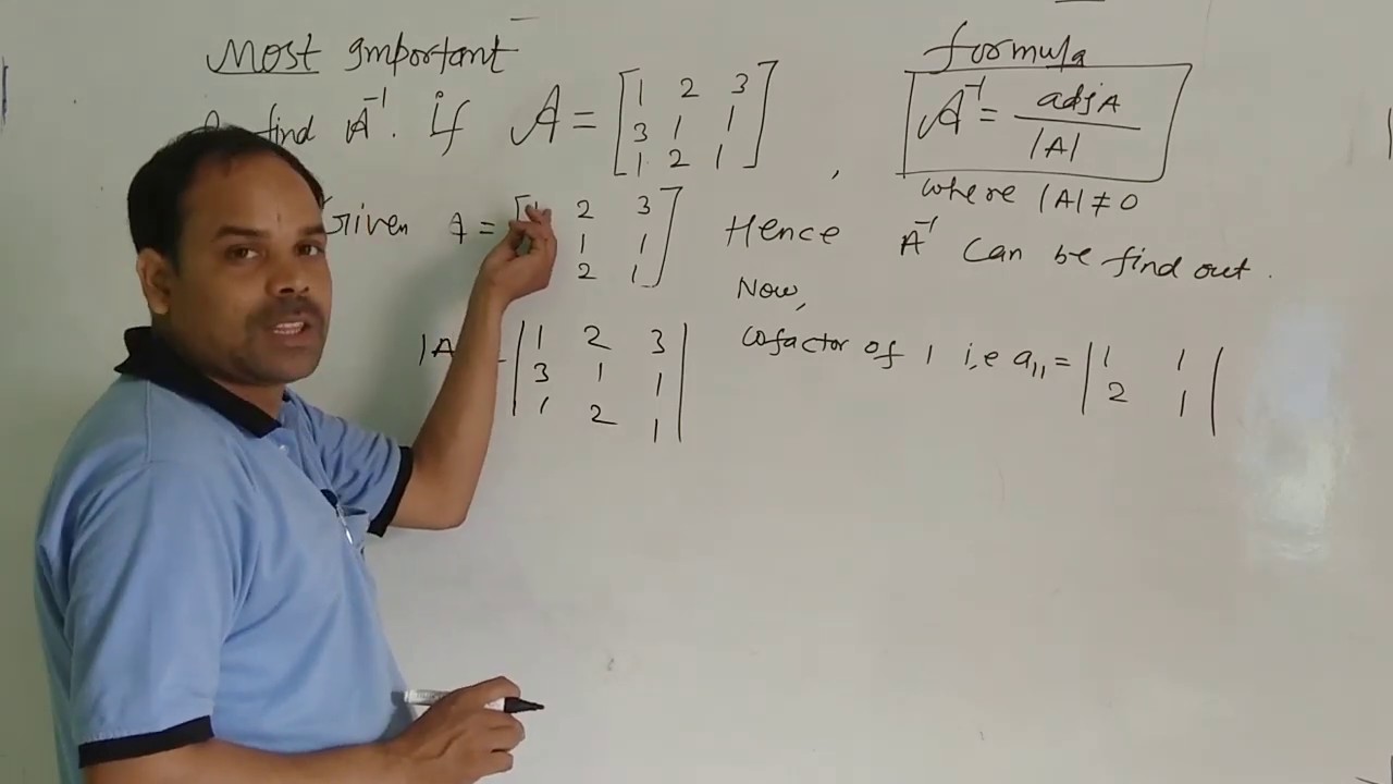 inverse/reciprocal of matrix| Matrices |#Bkumar - YouTube