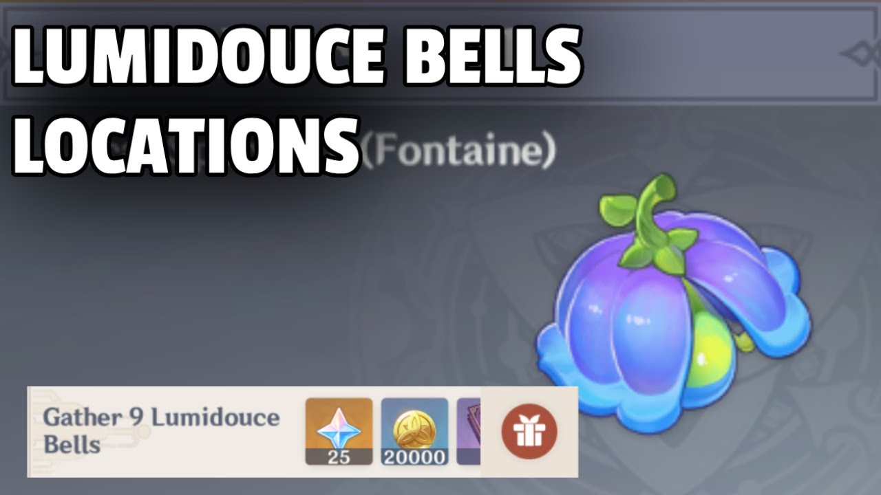 Where to find Lumidouce Bells | Fontaine | Genshin Impact - YouTube